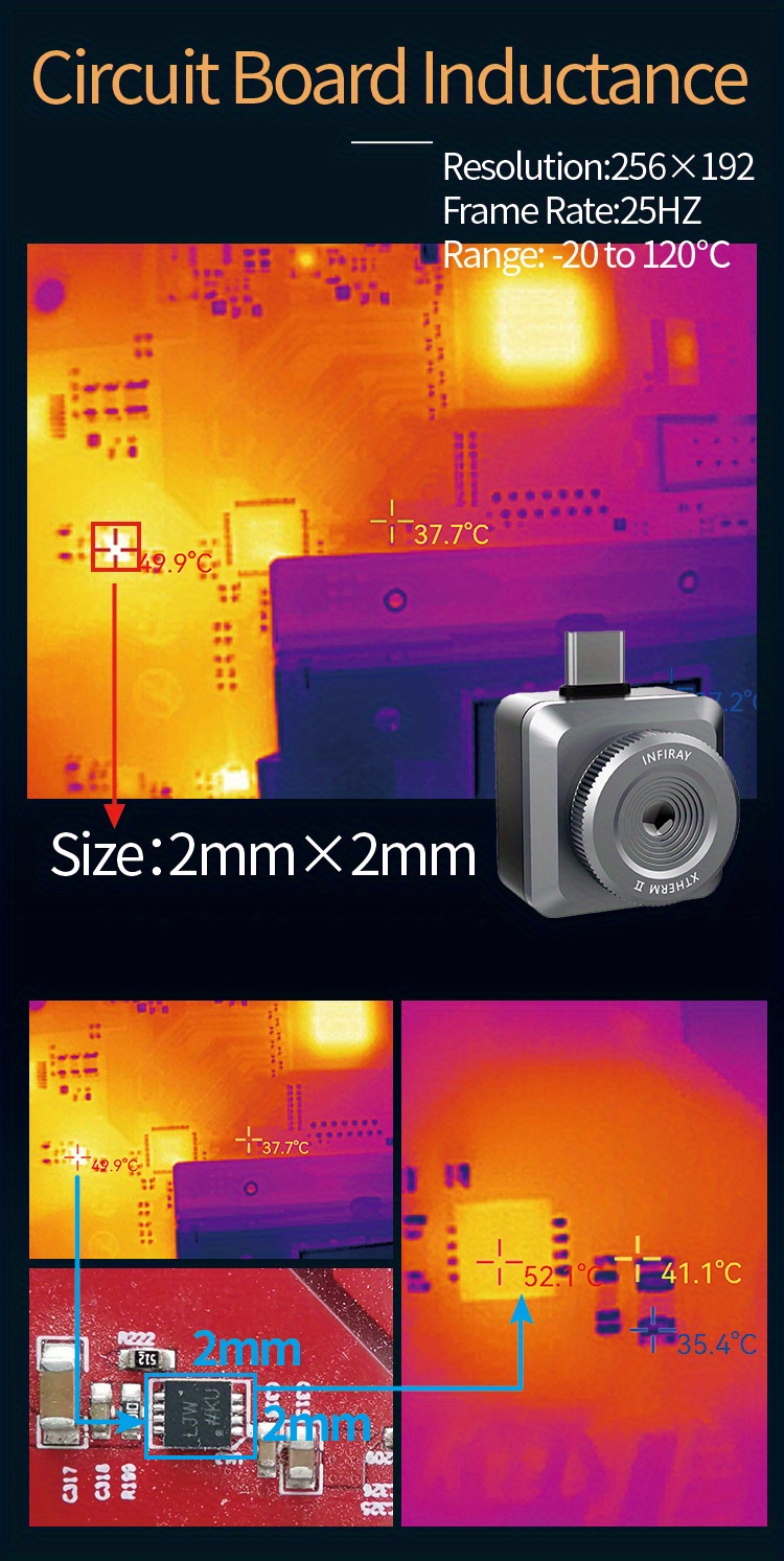 Infrared Temperature Measurement Mobile Phone Thermal Camera High Definition Thermal Imager High
