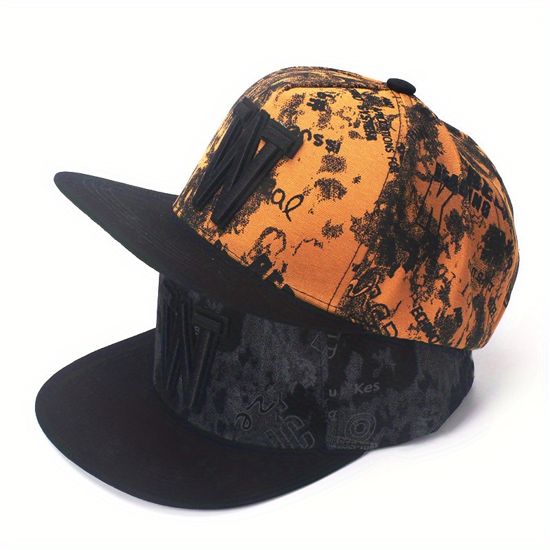 3d W Embroidery Baseball Cap Hip Hop Graffit Print Snapback - Temu ...