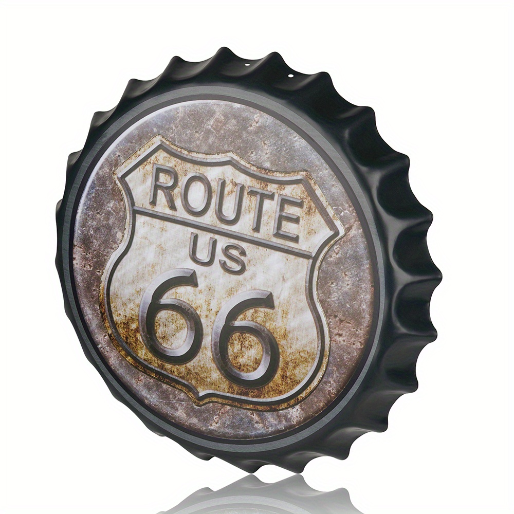 1pc metal wall sign tin bottle cap vintage shabby chic garage decor ...