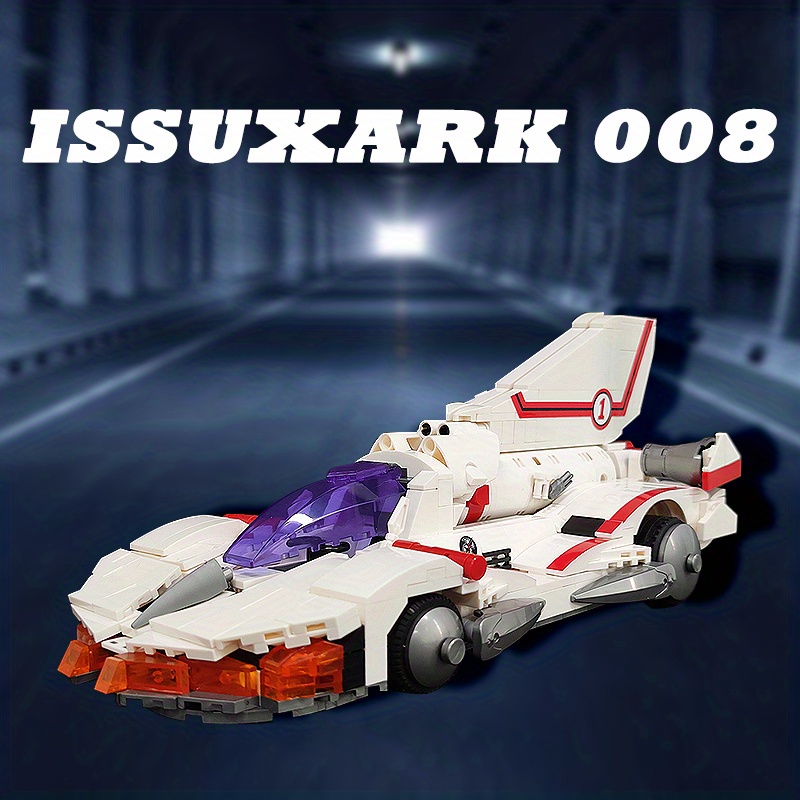 Cartoon Racing Car Model Building Blocks Creative Expert - Temu