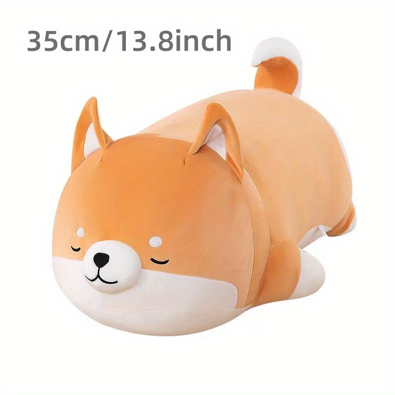 Soft Cartoon Animal Pillow Cute Fat Dog Plush Toy - Temu Australia