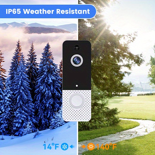 차임벨 Ai 인간 감지 양방향 오디오 Pir 모션 감지기 24g Wi Fi 1080p 실시간 라이브 이미지 야간