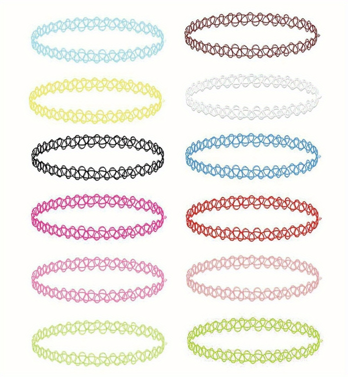 Multicolor Stretch Choker Retro Henna Vintage - Temu South Africa