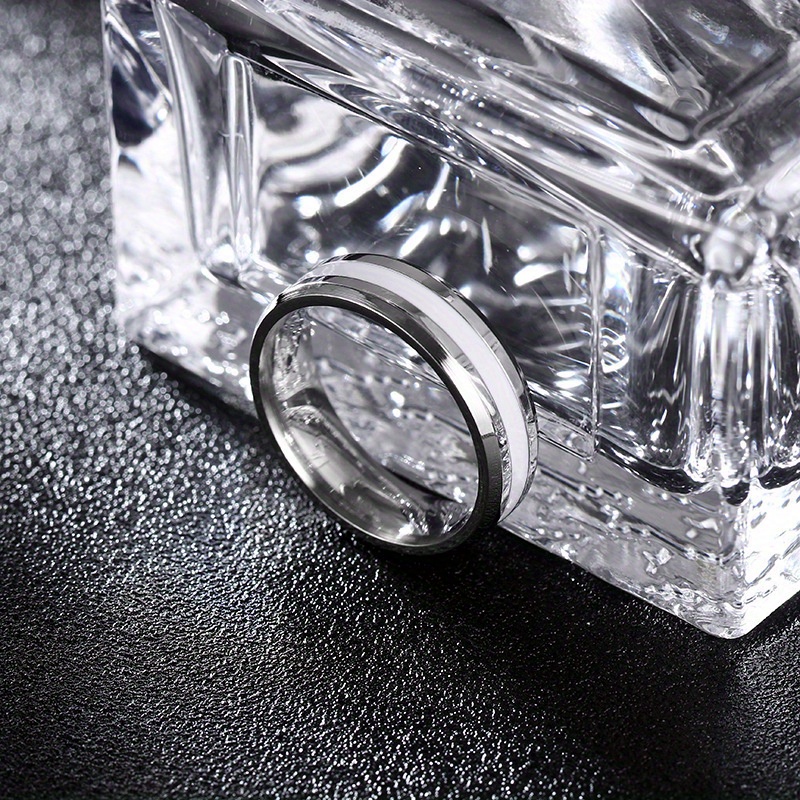 1pc Fashionable Stainless Steel Matching Rings With - Temu