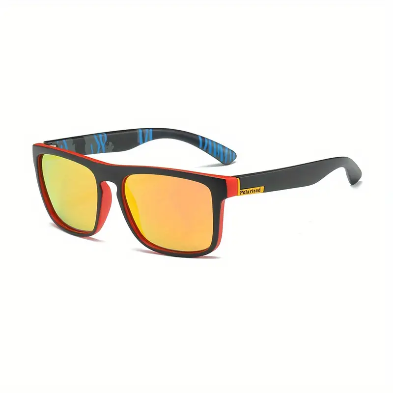 1pc Fashion Polarized Sunglasses Man Woman Driving Coating Points Red Frame Eyewear Male Sun