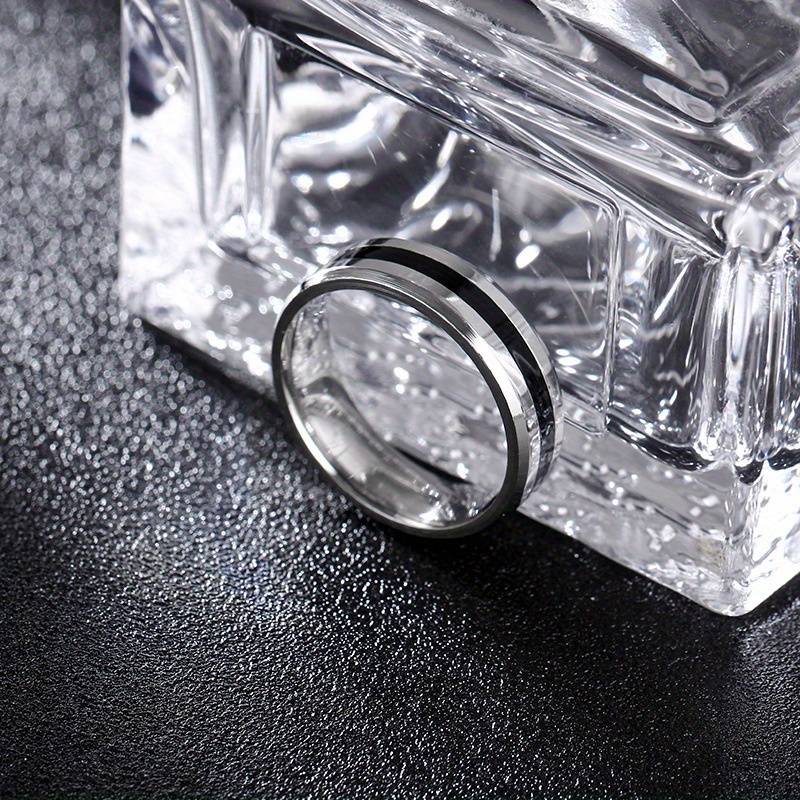 1pc Fashionable Stainless Steel Matching Rings With - Temu