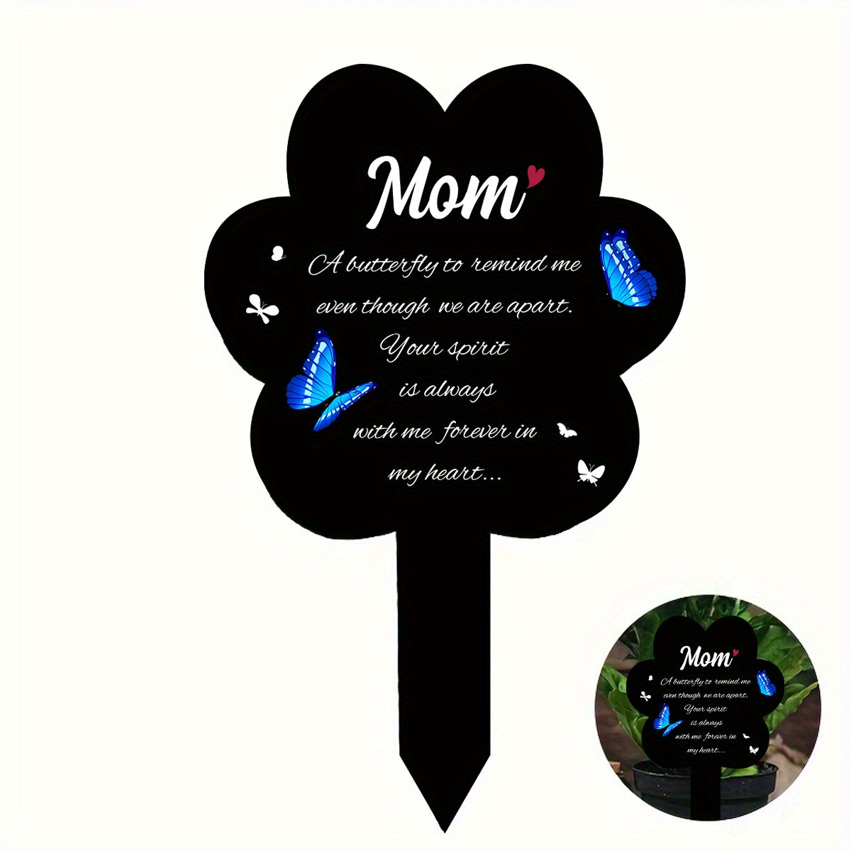 Acrylic Memorial Plaque Stake Deceased Classic Style Pole - Temu Japan