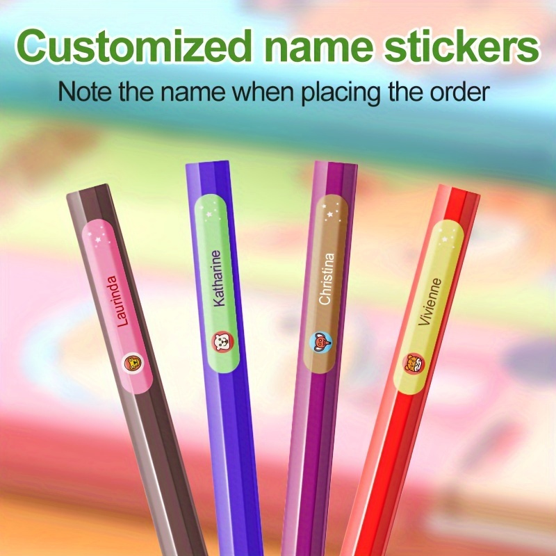 Custom name Stickers Waterproof Stickers Perfect School - Temu Ireland