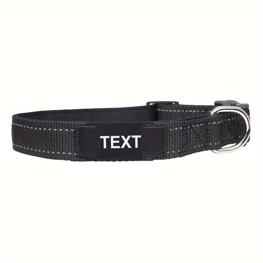 Custom Dog Reflective Collar Engraved Dog Basic Collar - Temu Portugal