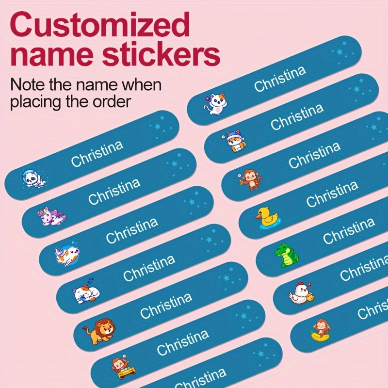 Custom name Stickers Waterproof Stickers Perfect School - Temu United ...