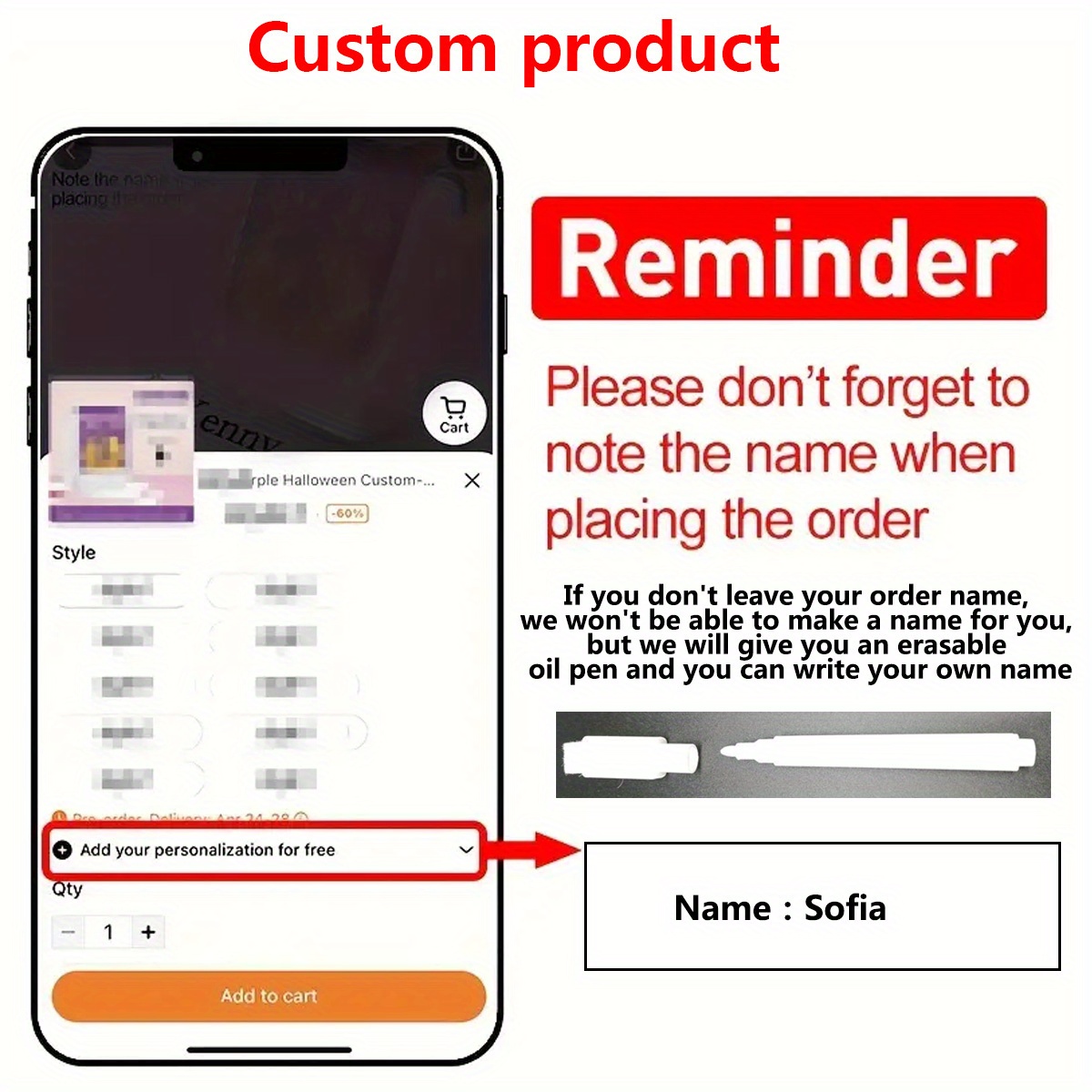 Custom Name Acrylic Decoration Personalized Pendant Creative - Temu New ...