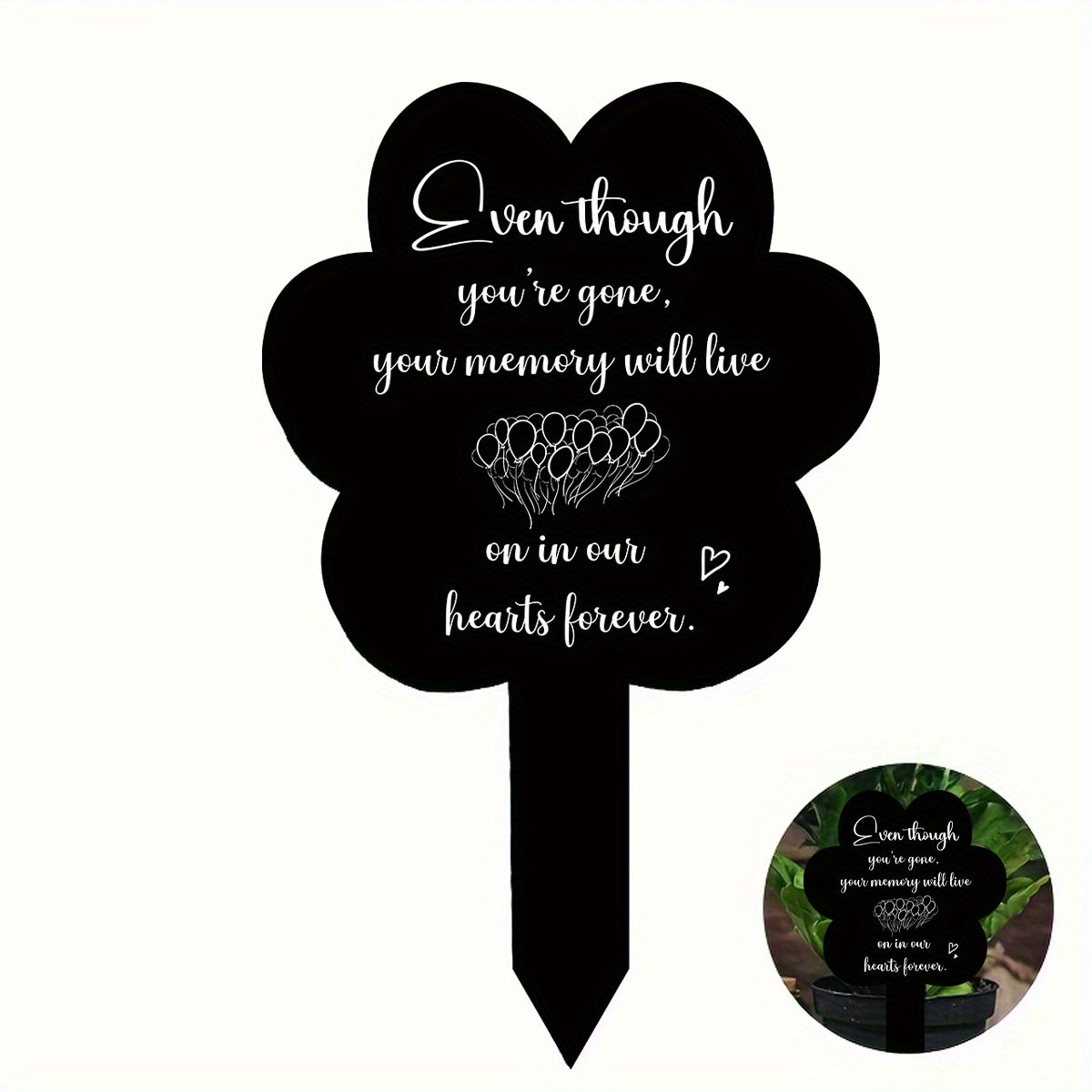 1 Pc Classic Style Acrylic Memorial Plaque Stake - Temu Canada