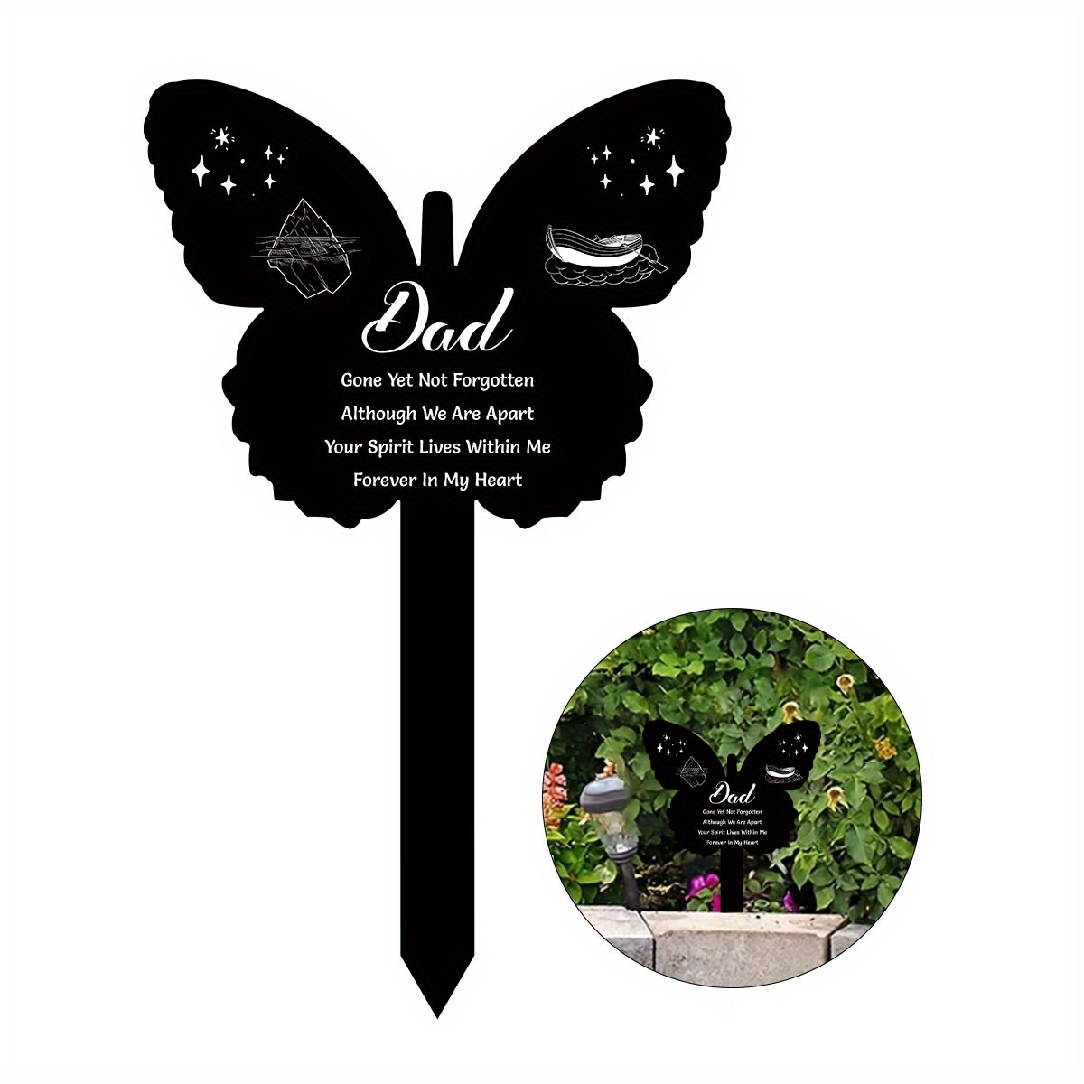 Waterproof Acrylic Memorial Plaque Stake 'god In Arm In - Temu Australia