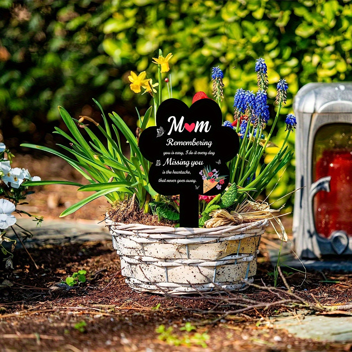 Waterproof Acrylic Memorial Plaque Stake Mom - Temu
