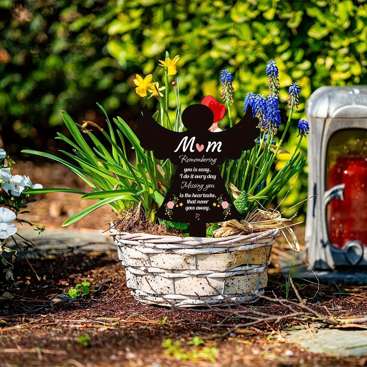 Remembering Mom: Acrylic Angel Memorial Stake - 'remembering Easy ...