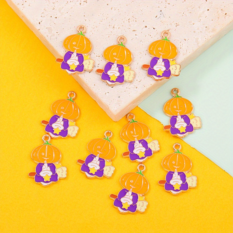 Cartoon Pumpkin Keychain Pendant Accessories Alloy Key Ring - Temu ...