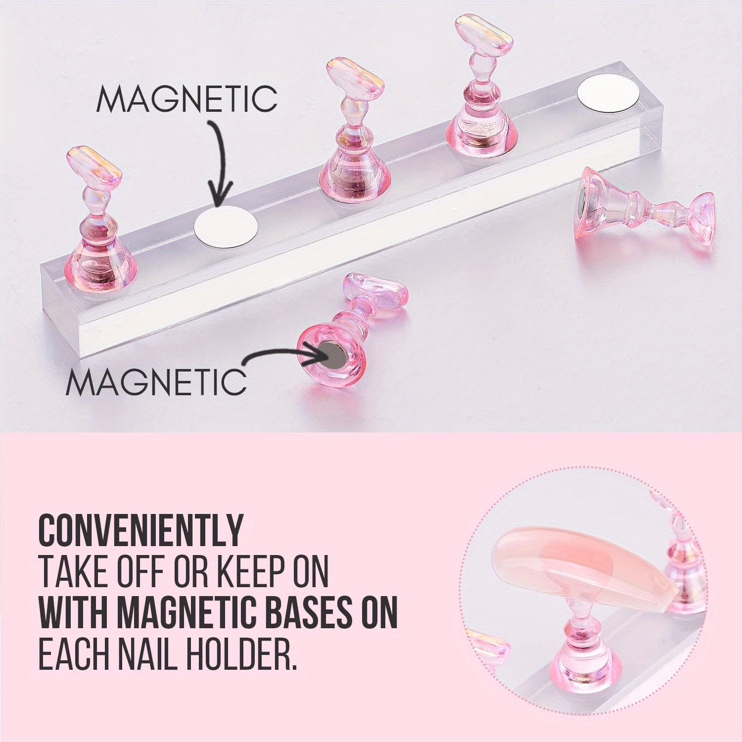 Nail Stand Press Nails Display Practice Art Painting - Temu Australia