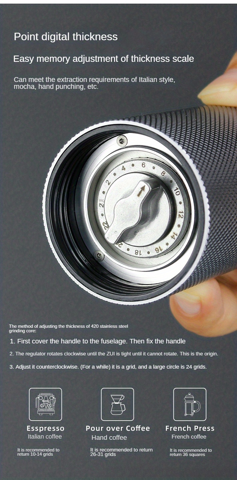 R02 Manual Bean Grinder Hand Grinder Coffee Bean Grinder - Temu Australia