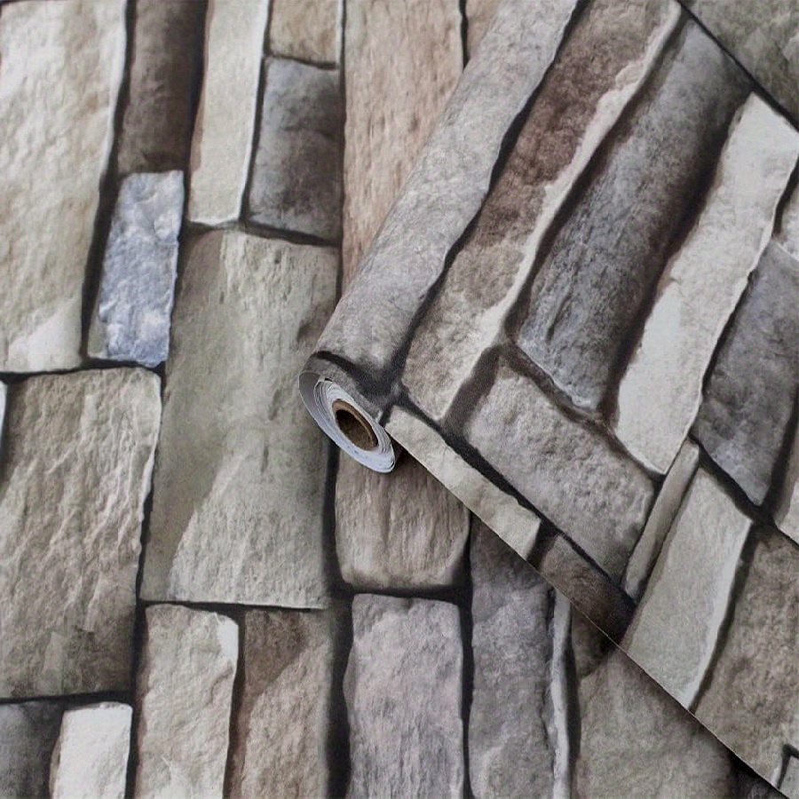 self 3d wallpaper brick pattern wood grain - Temu Australia