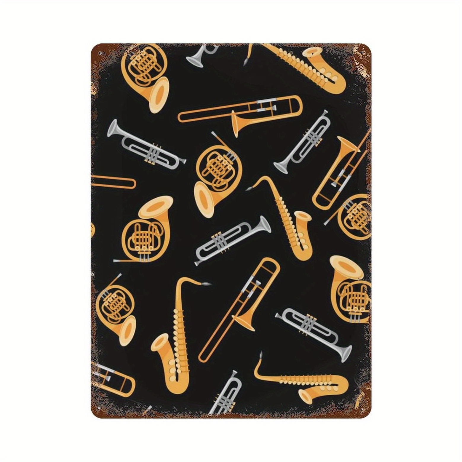 Musical Instruments Saxophone French Hor Tin Signs Vintage - Temu Australia