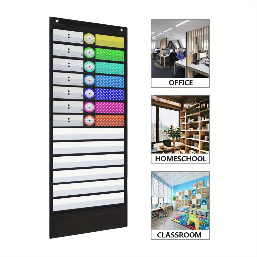 Organize Your Classroom's Day With This Colorful Schedule Pocket Chart ...