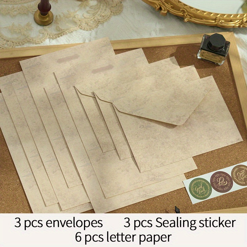 Previous Message Series Vintage Envelope Letter Paper Set - Temu New ...