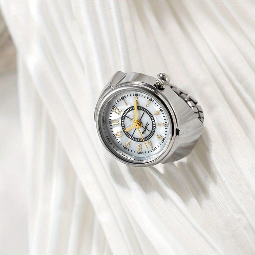 Relojes Pareja Moda Mini Anillo Dedo Punk Reloj - Temu Mexico