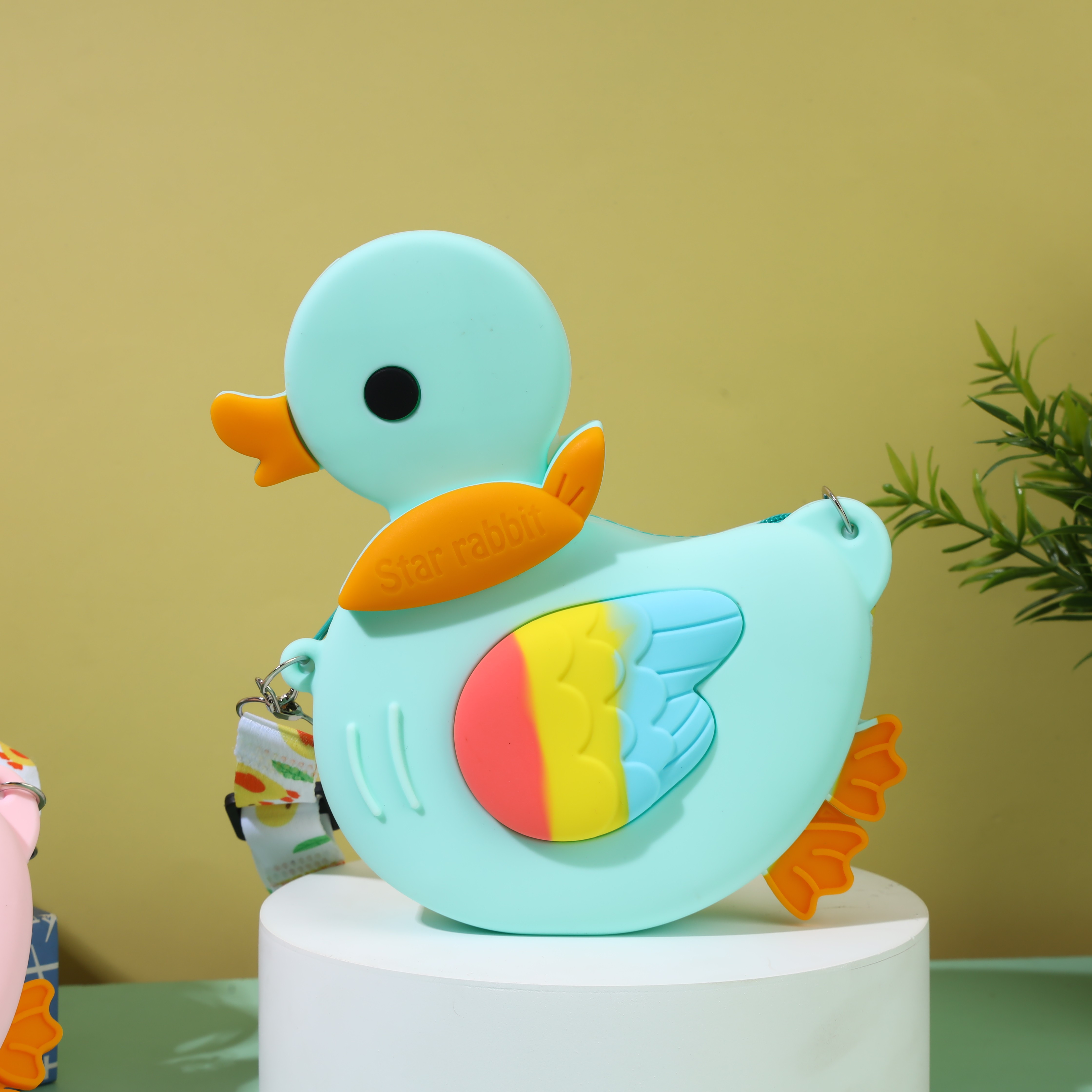 Kids Cute Duck Silicone Purse Water resistant Lightweight - Temu ...