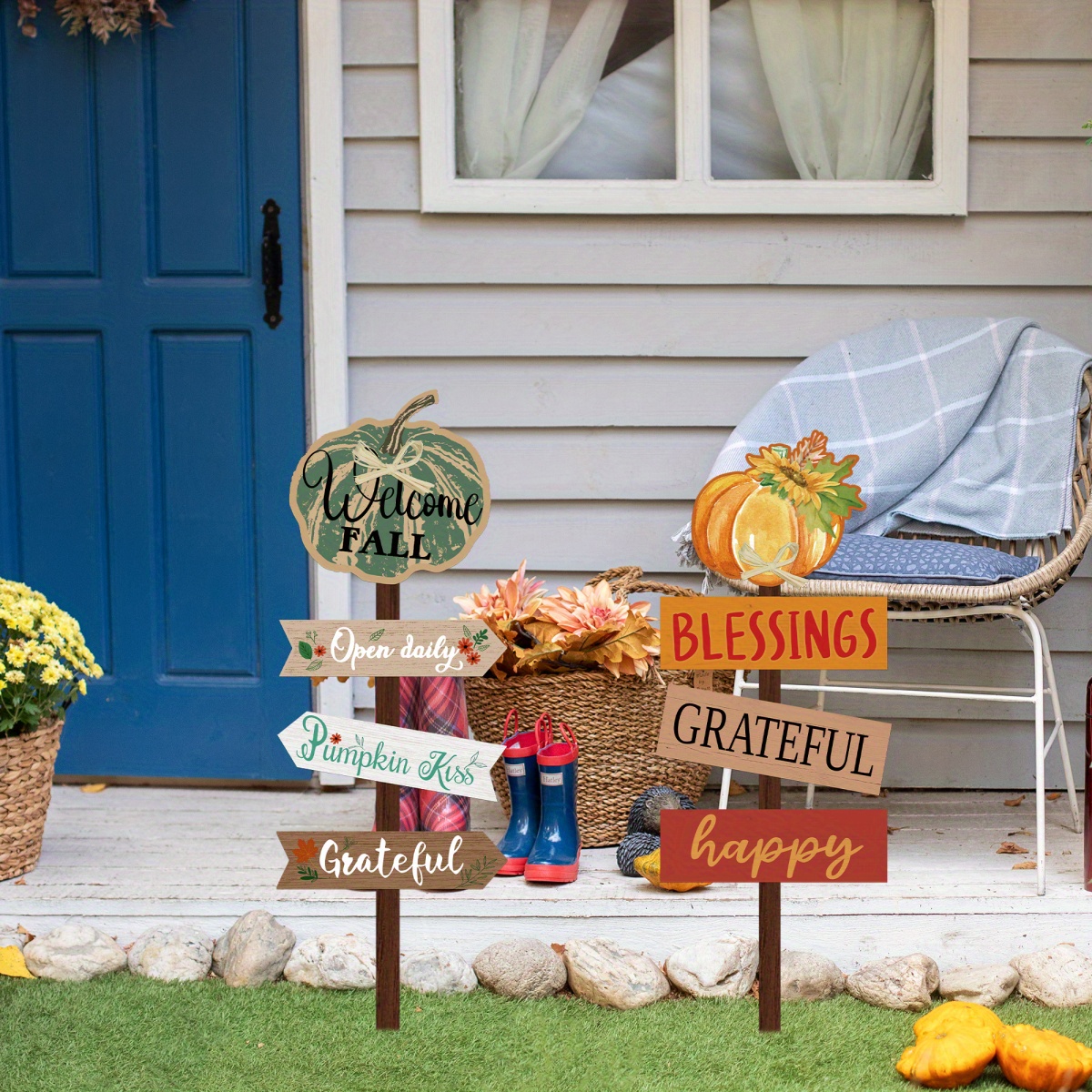 wooden pumpkin thanksgiving decor outdoor fall - Temu Canada