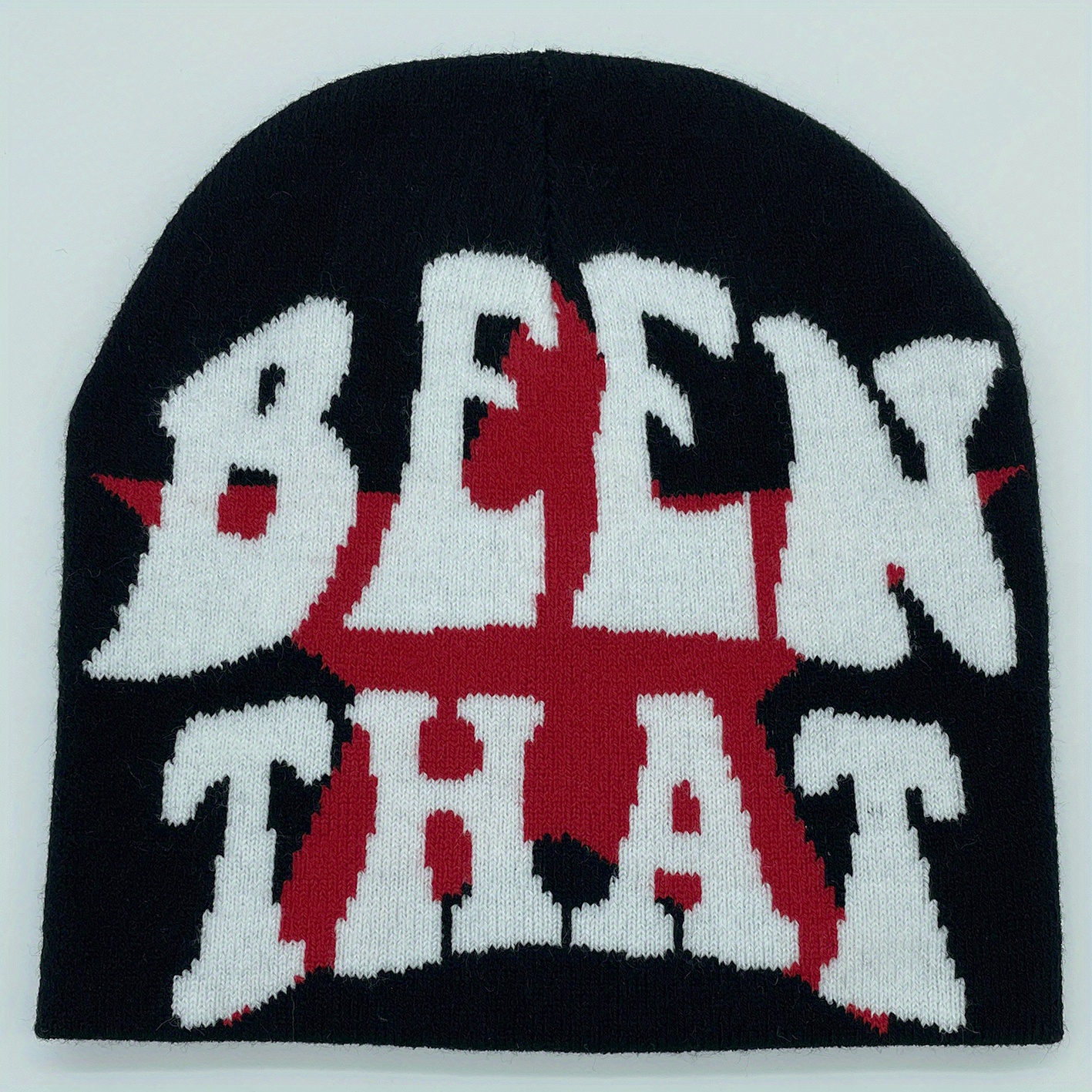 Warm Stylish Windproof Knit Beanie Hat Embroidered Letter - Temu United ...
