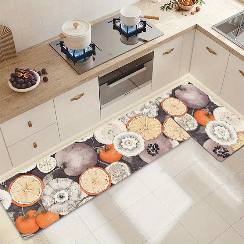 Soft Diatom Mud Kitchen Mat Fruit Pattern Kitchen Runner Rug - Temu ...