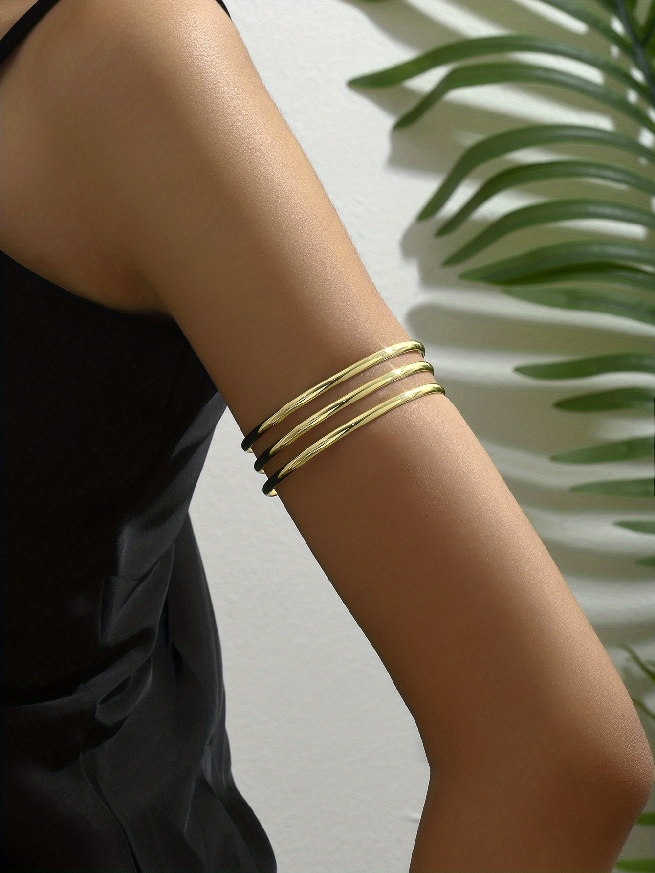 Exaggerated Punk Hollow Multilayer Glossy Arm Ring Snake - Temu Australia