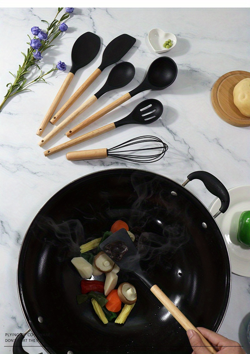 Kitchen Utensils Organizer Bucket Silicone Cooking Baking - Temu Ireland