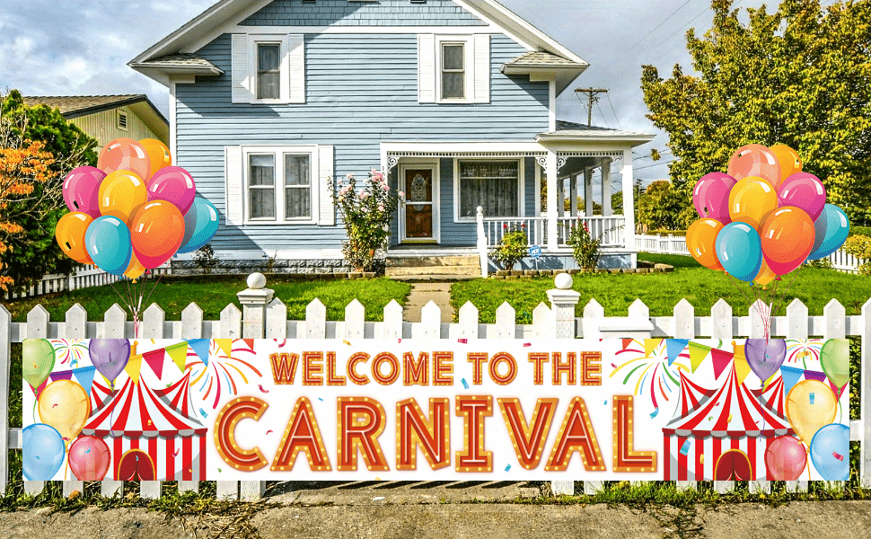 Welcome Carnival Banner Carnival Backdrop Carnival Theme - Temu