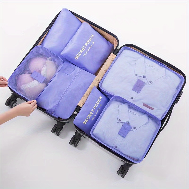 Travel Clothes Sorting Bag Foldable Packing Cubes Carry - Temu Canada