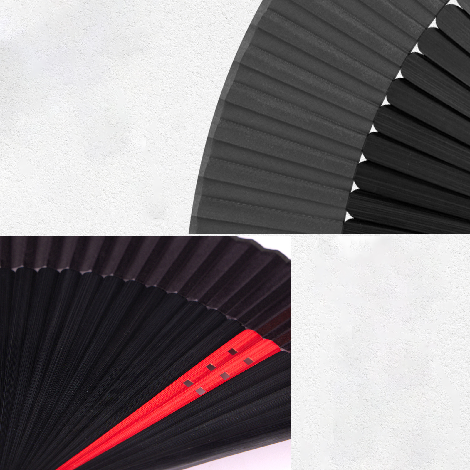 Handmade Traditional Folding Fan, Crafts Bamboo Stick Silk Bamboo Hand ...