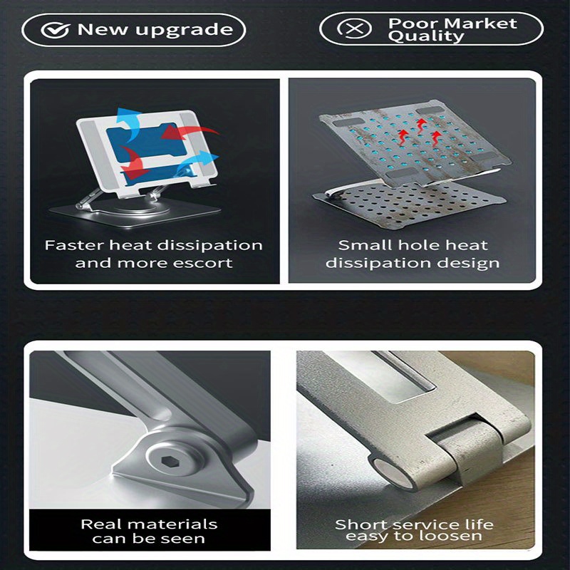 Foldable Laptop Stand Notebook Holder Vertical Aluminium - Temu