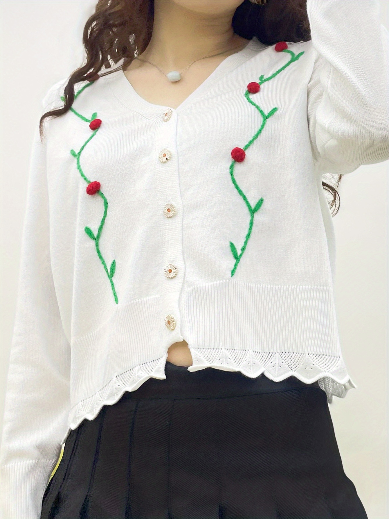 Elegant Open Front Cardigan Long Sleeve Cardigan - Temu