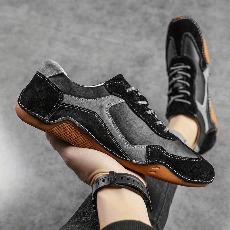 Mens Lace Up Sneakers Casual Walking Shoes Comfortable And Breathable