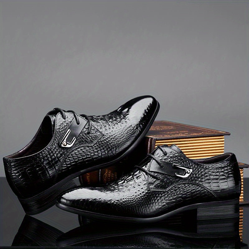 Mens Effect Derby Shoes Lace Dress Shoes For Men Office Business Formal ...