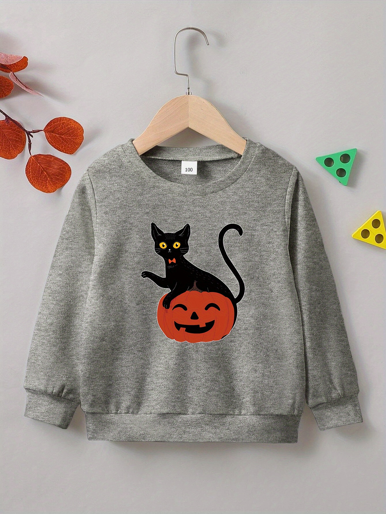 Halloween Black Pumpkin Print Boys Casual Creative Pullover - Temu Netherlands