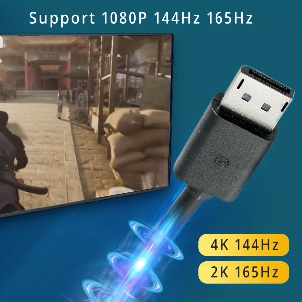 DP 1.2 고화질 디스플레이 포트 DP To DP 케이블 @165Hz 4K@60Hz (7 - Temu Republic of Korea