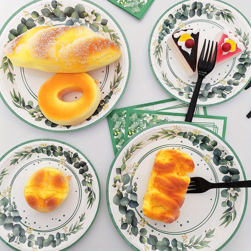 Boho Jungle Supplies Set Sage Green Leaf Floral - Temu