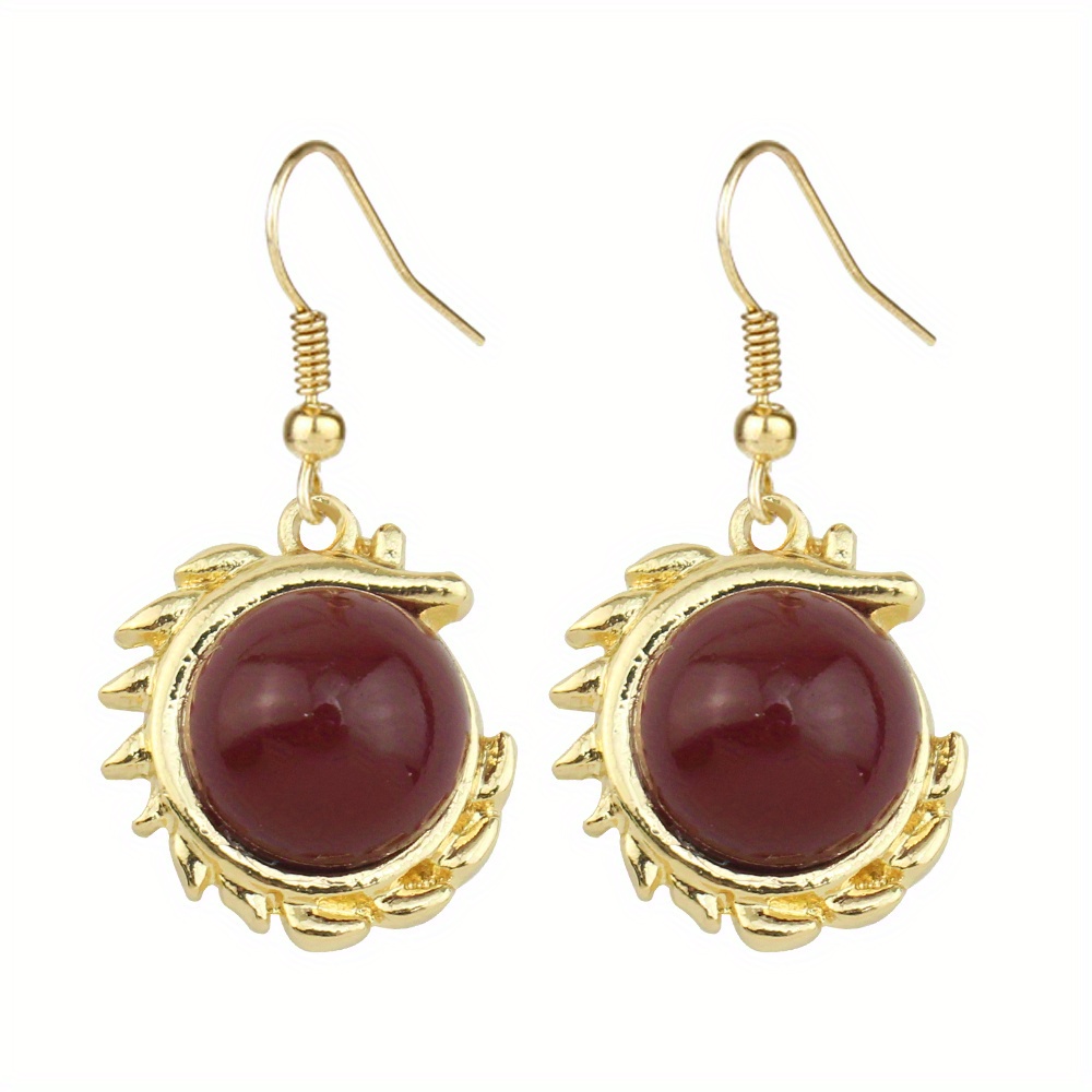 Retro Shaped Dangle Earrings Sun Shaped Shell - Temu Australia