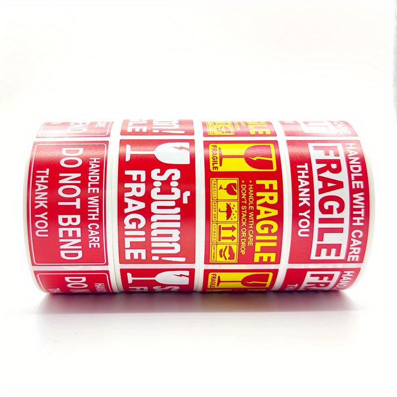 250 Fragile Goods Warning Label English Copper Self adhesive - Temu ...