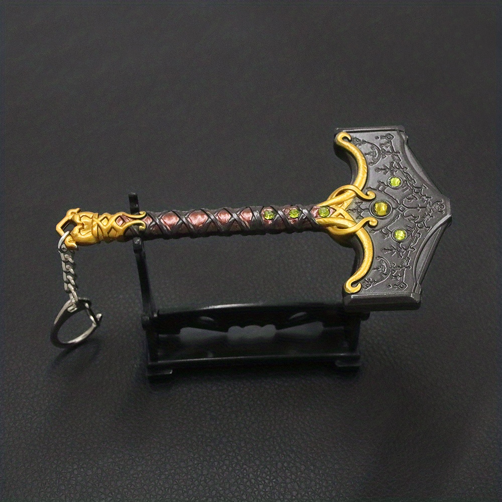 game peripherals axe weapon keychain for men blade model metal keychain ...
