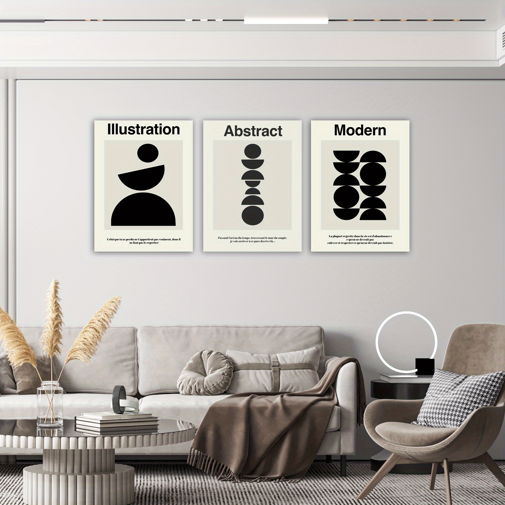 3 Stück Abstrakte Unregelmäßige Kreisförmige Gemälde - Temu Switzerland