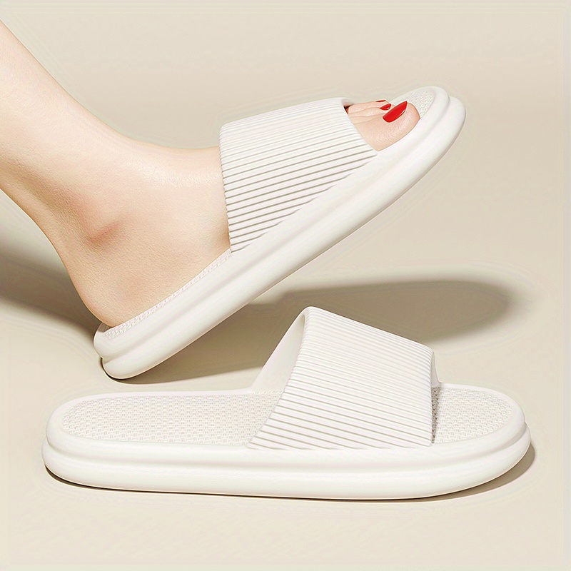 Women's Soft Sole Slide Shoes Open Toe Solid Color Eva - Temu United ...