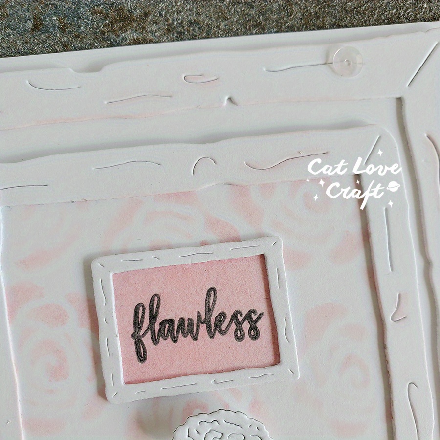 판타지 테마 사진 프레임 커팅 다이 스크랩북 카드 만들기 및 Diy 공예용 그레이 엠보싱 스텐실 예술품and공예품and봉제