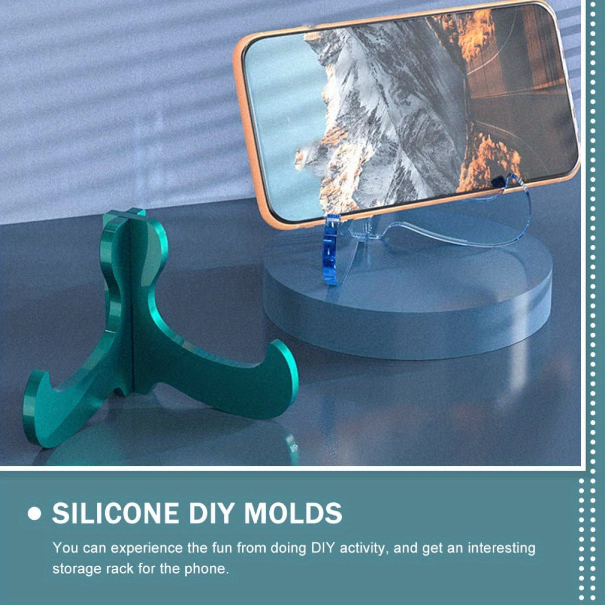 photo frame display stand resin phone stand silicone casting - Temu ...